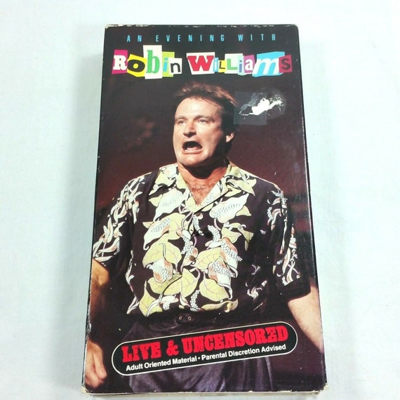 An Evening With Robin Williams Live Uncensored VHS 1988 Stand | Etsy