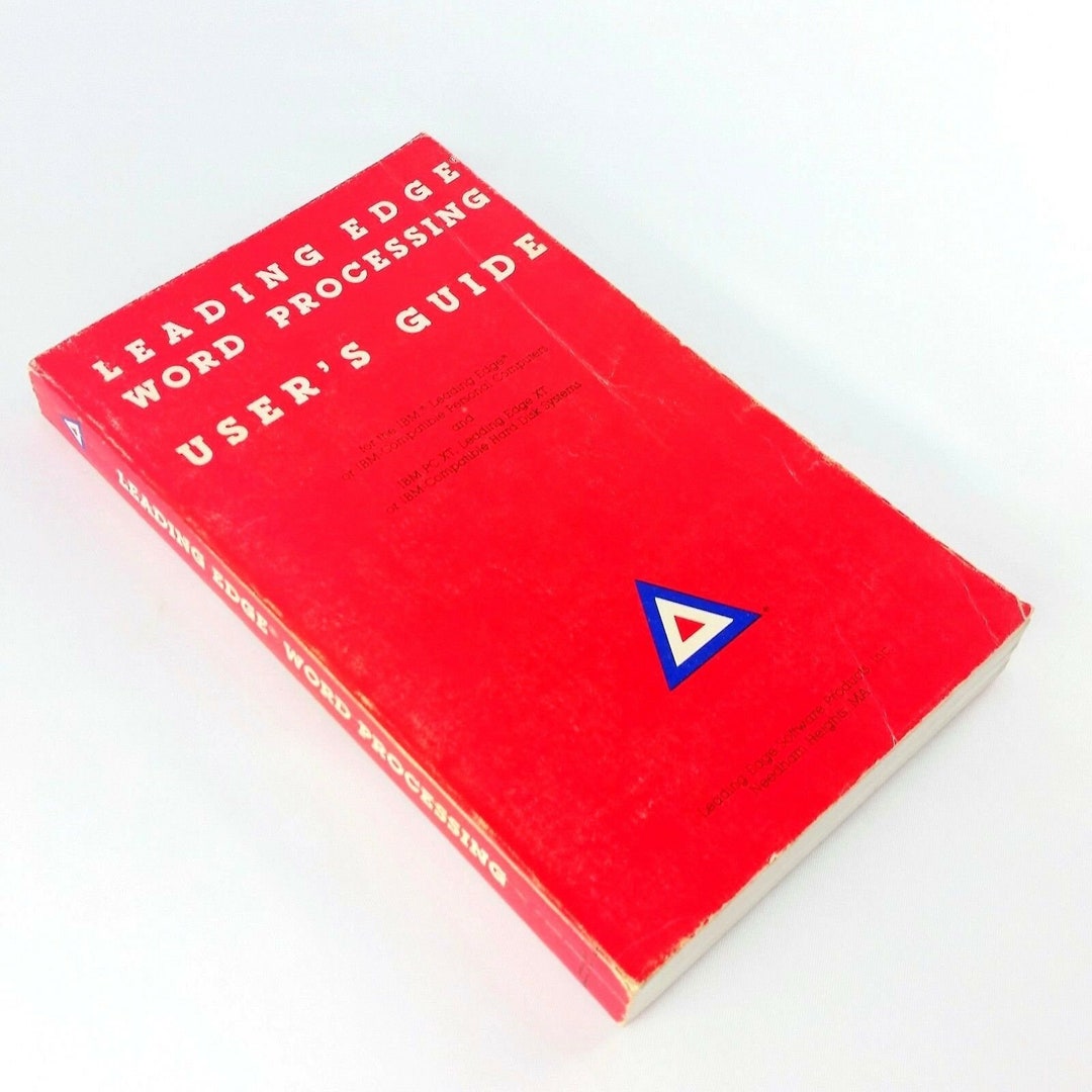 Leading Edge Word Processing User Guide IBM Vintage Computing 1985 Book ...
