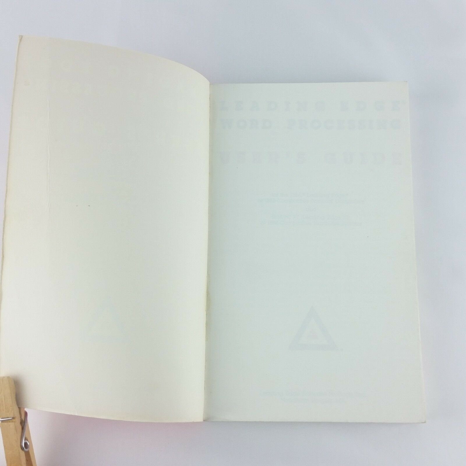Leading Edge Word Processing User Guide IBM Vintage Computing 1985 Book ...