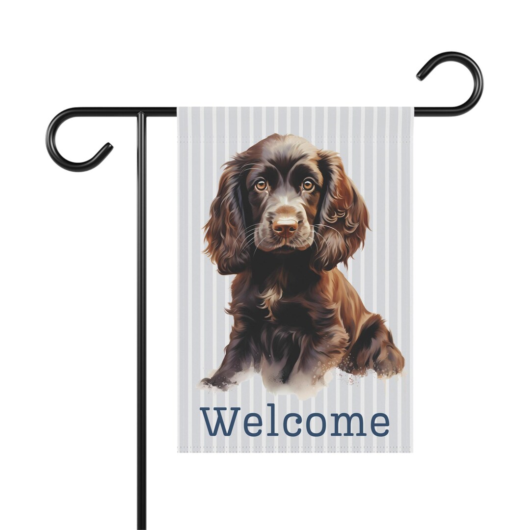 Boykin Trends Boykin Puppy Inspired Welcome Banner for Home Entry ...