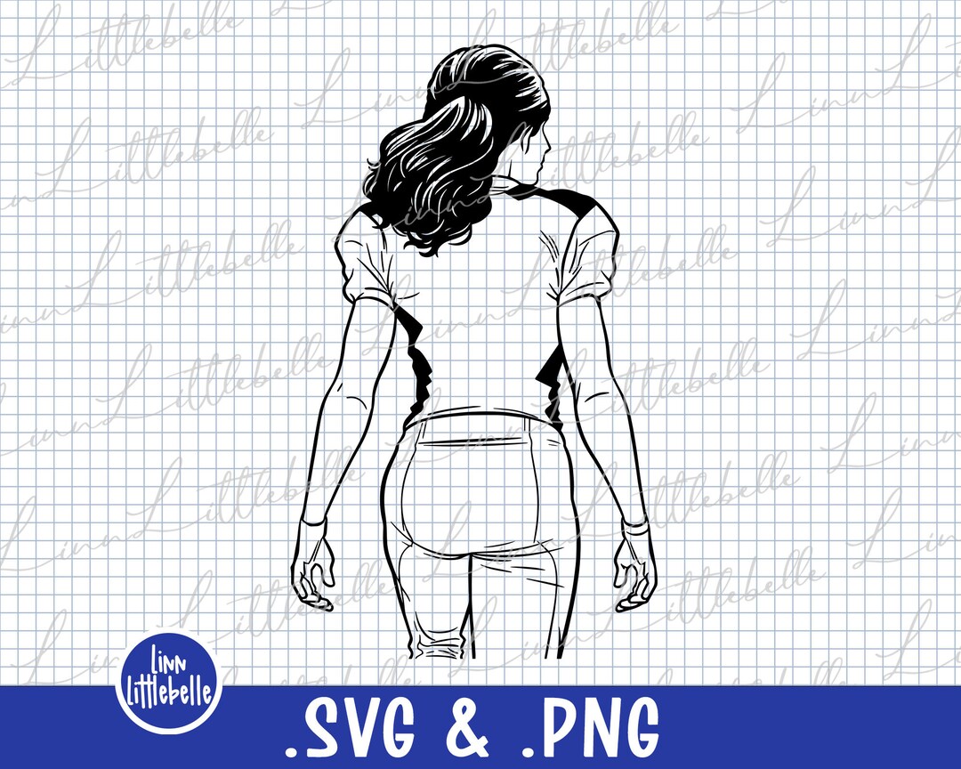 Football Girl Player Svg File for Cricut, Football Girl Svg, Football ...