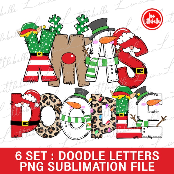 Christmas Alpha Clipart - Etsy