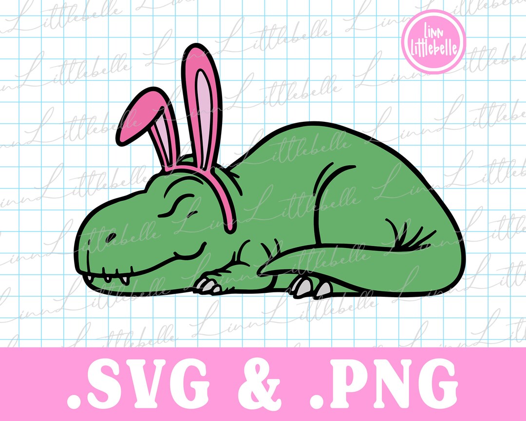Easter Dinosaur Svg, T-rex Bunny Svg, Cut Files, Funny Dino Svg Png ...