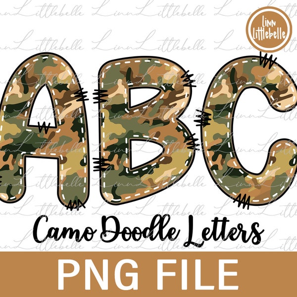 Camo Letters - Etsy