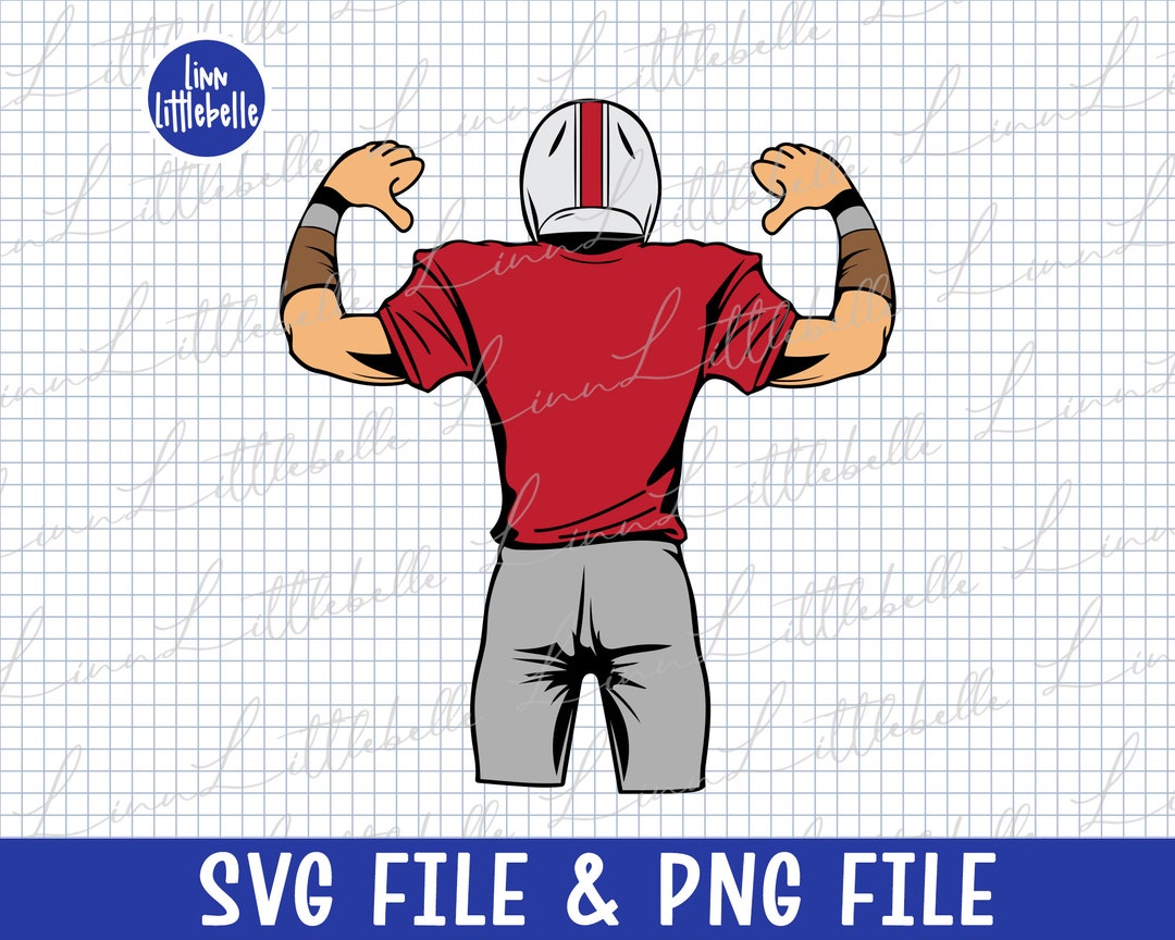 Football Player Svg File for Cricut, Football Svg, Football Team ...