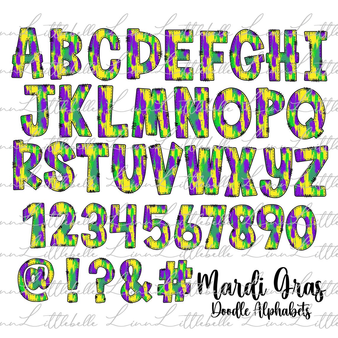 Mardi Gras Doodle Alphabet Png, Mardi Gras Doodle Letters, Doodle ...