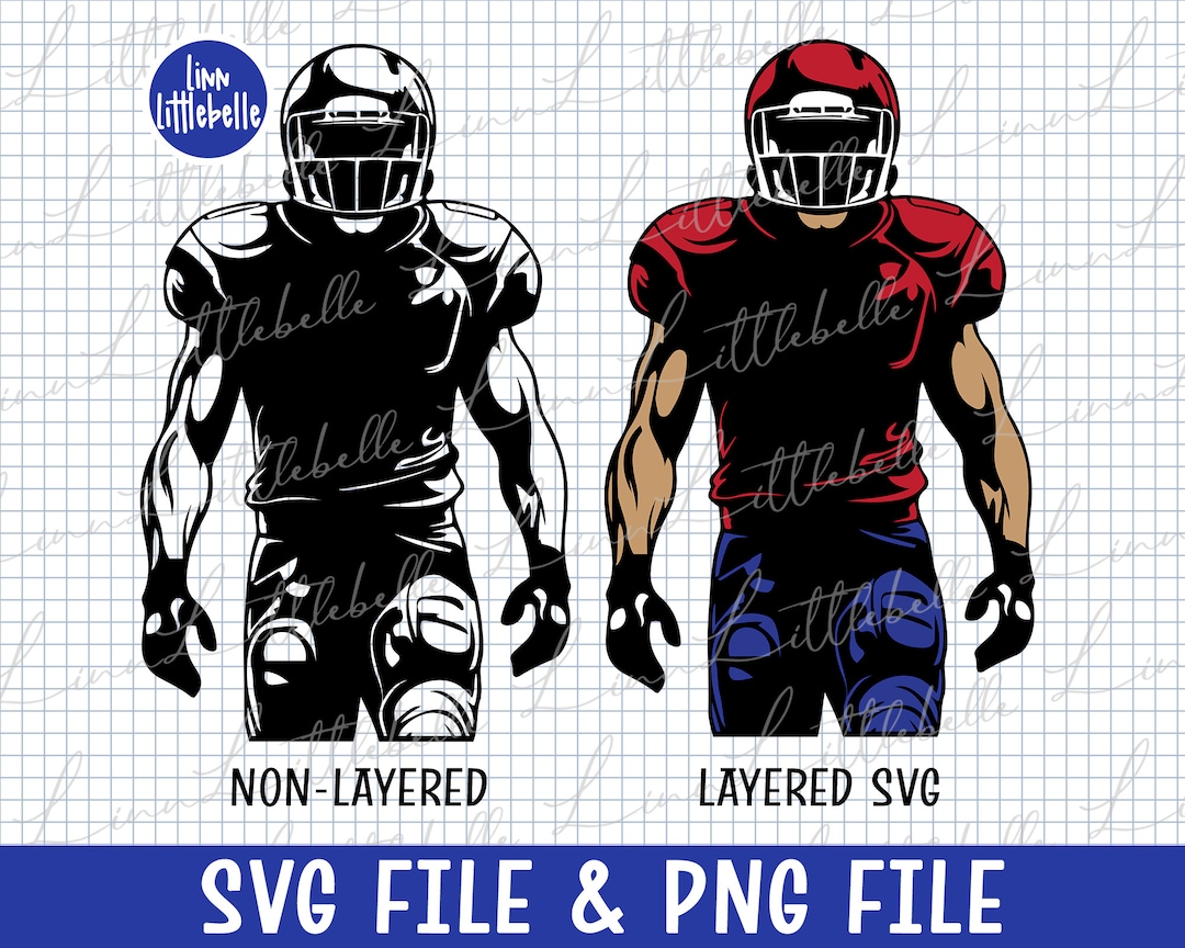 Football Player Svg File for Cricut, Football Svg, Football Team ...