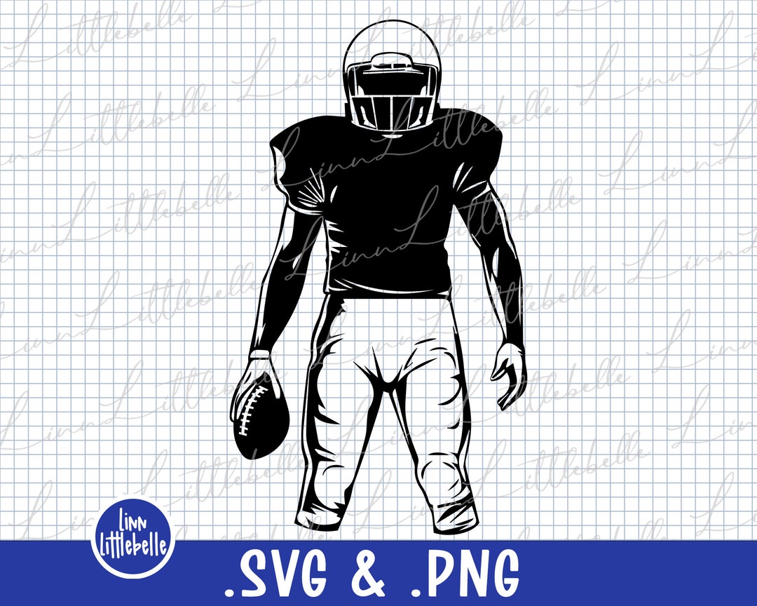 Football Player Svg File for Cricut Football Svg Football - Etsy