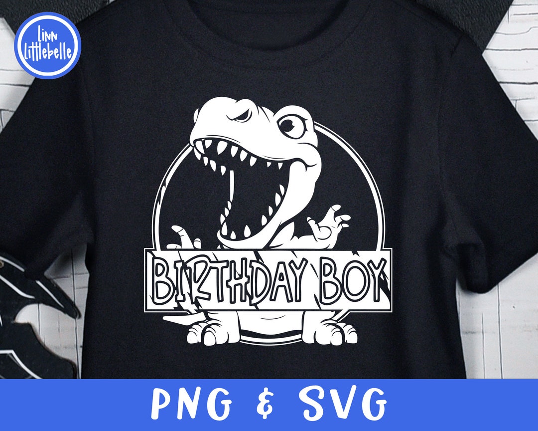 Dinosaur Birthday Boy Svg Kids Dinosaur Birthday Shirt T-rex - Etsy