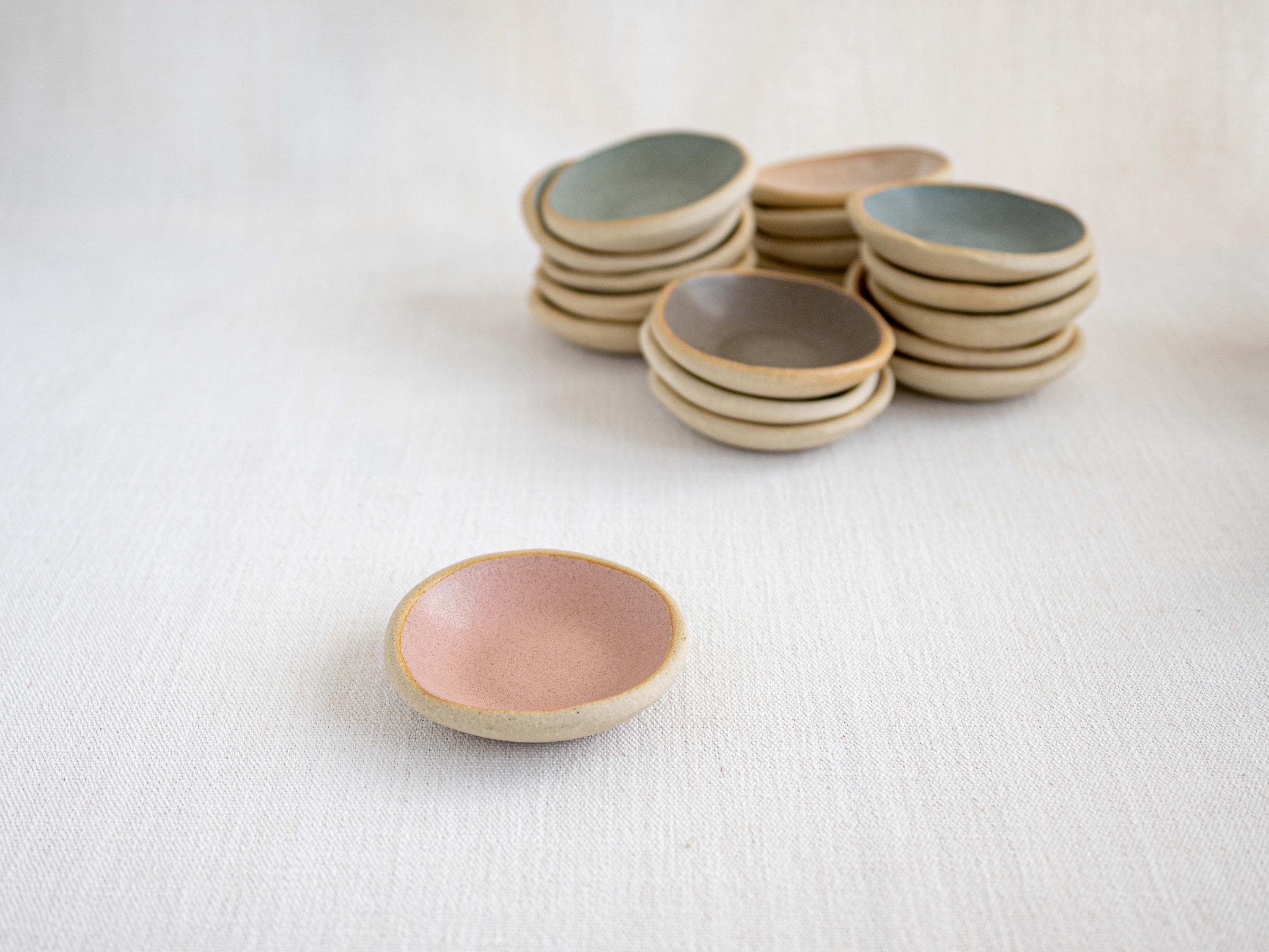 Handmade Stoneware Trinket Dish | Small Jewelry, Ring, Spice Bowl (3.25 ...