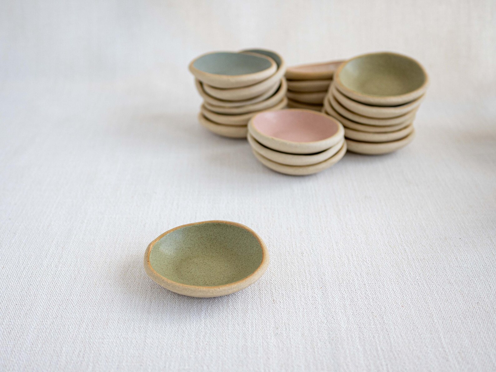 Handmade Stoneware Trinket Dish | Small Jewelry, Ring, Spice Bowl (3.25 ...