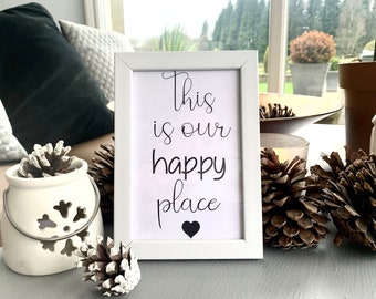 Happy Place Frame | Etsy