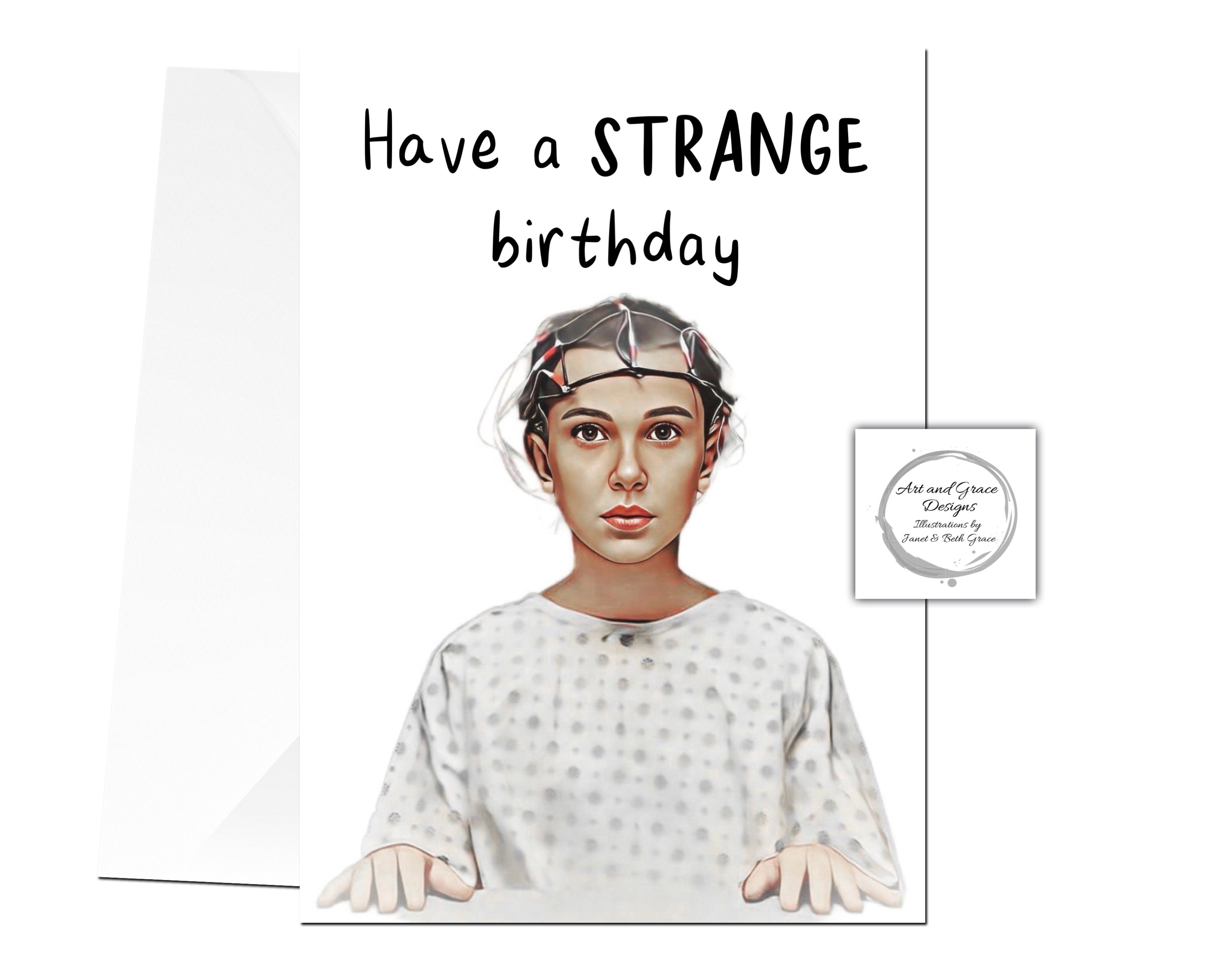 Stranger Things Birthday Card Have a Strange Birthday - Etsy