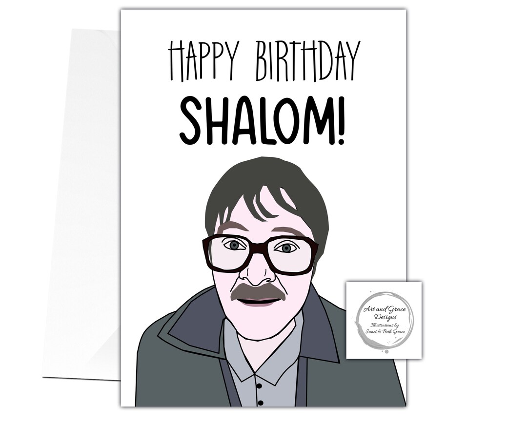 Jim Bell Birthday Greeting Card Funny Friday Night Dinner Shalom You ...