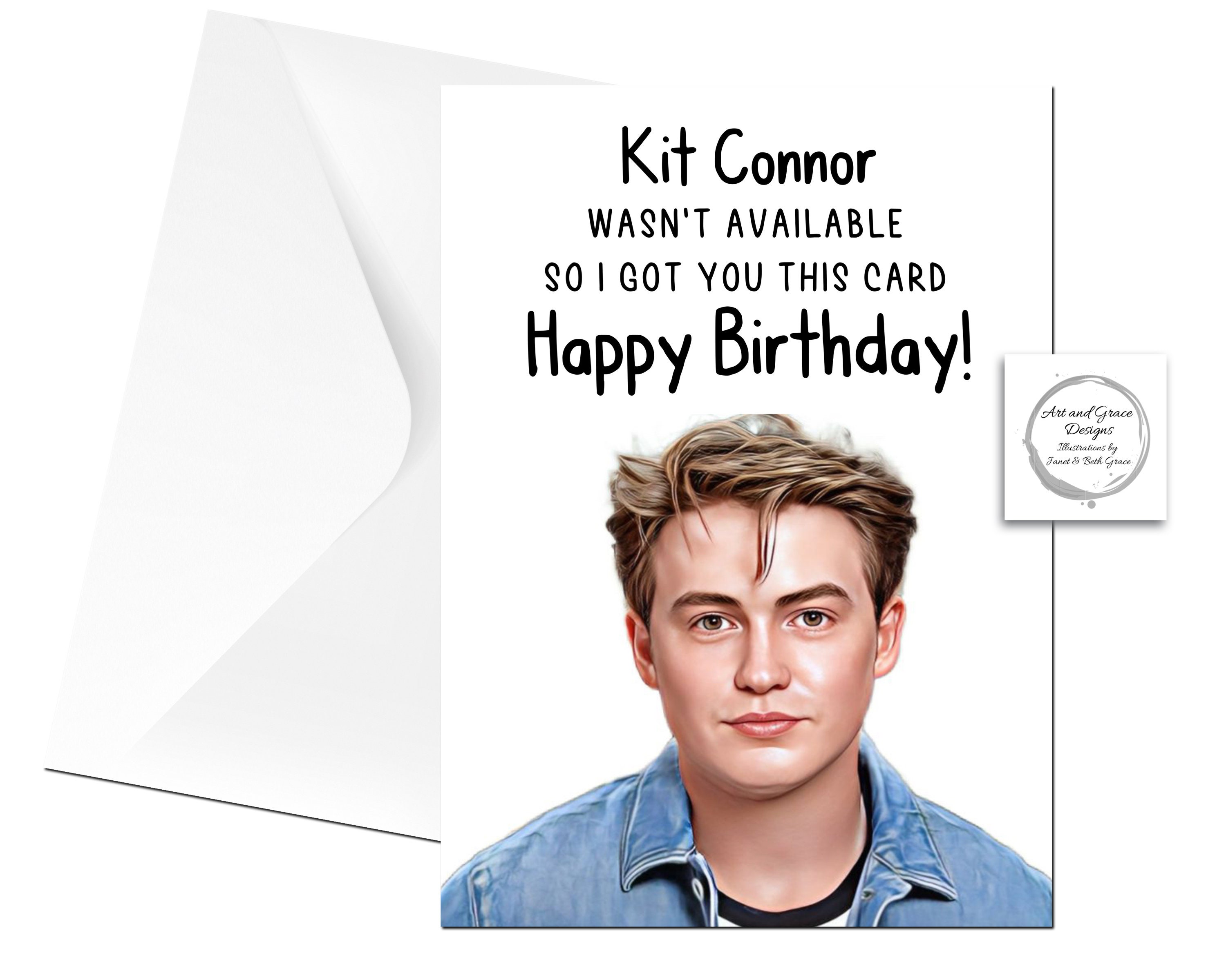 Kit Connor Heartstopper Greeting Card Happy Birthday - Etsy UK