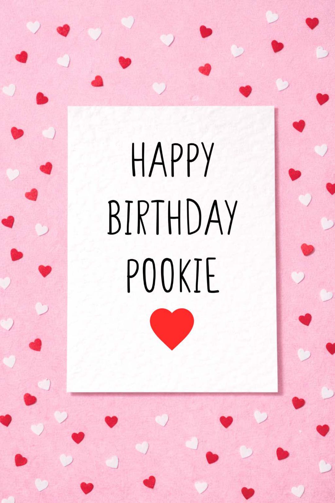 Pookie Card- Birthday Card for Partner - Boyfriend- Girlfriend - Etsy ...