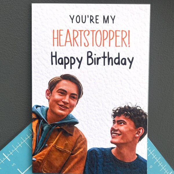Heartstopper Birthday Card - Etsy Australia