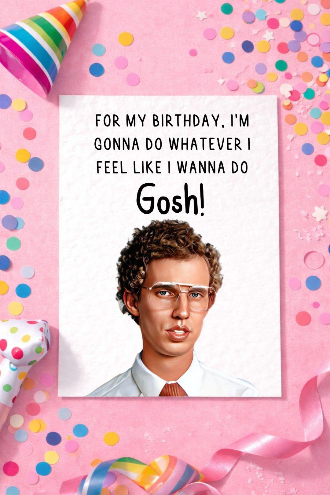 Napoleon Dynamite Birthday Card: Humorous Movie Quote - Etsy