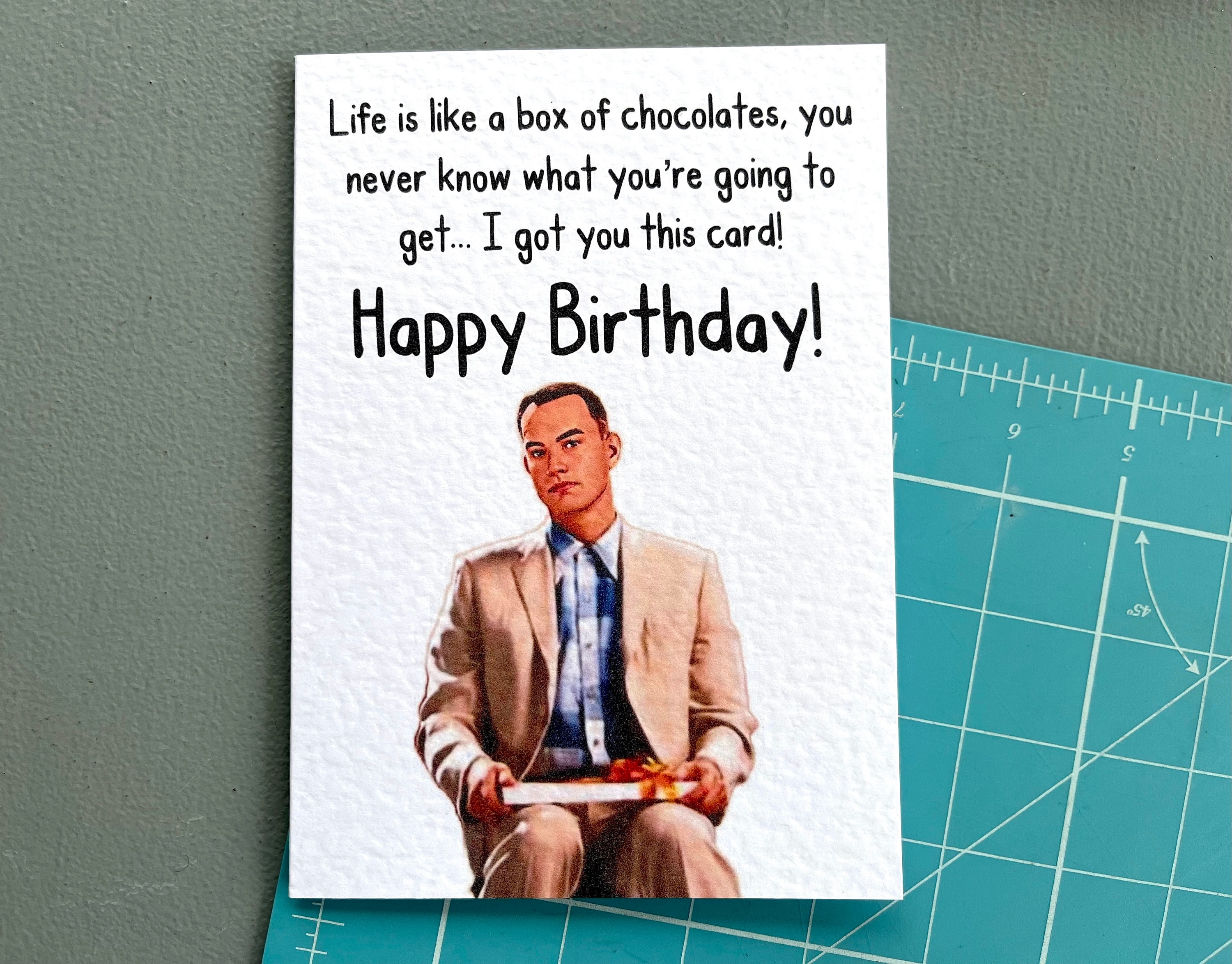 Forrest Gump Greeting Card Tom Hanks Famous Movie Quotes - Etsy Canada