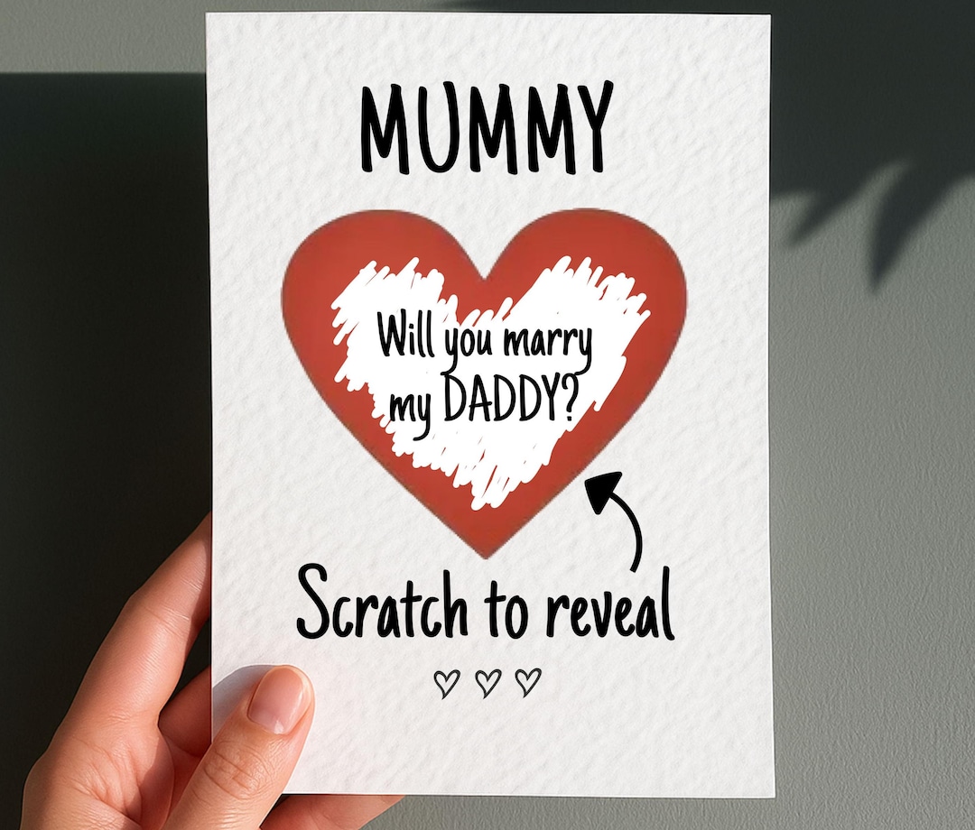 Will You Marry My Daddy Scratch to Reveal Surprise for Mum Proposal ...