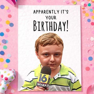 Apparently Meme Kid Birthday Card: Humorous Greeting Card - Etsy