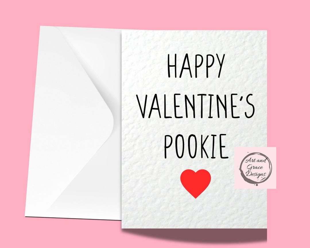 Pookie Card Valentine's Day Card for Partner Boyfriend Girlfriend - Etsy