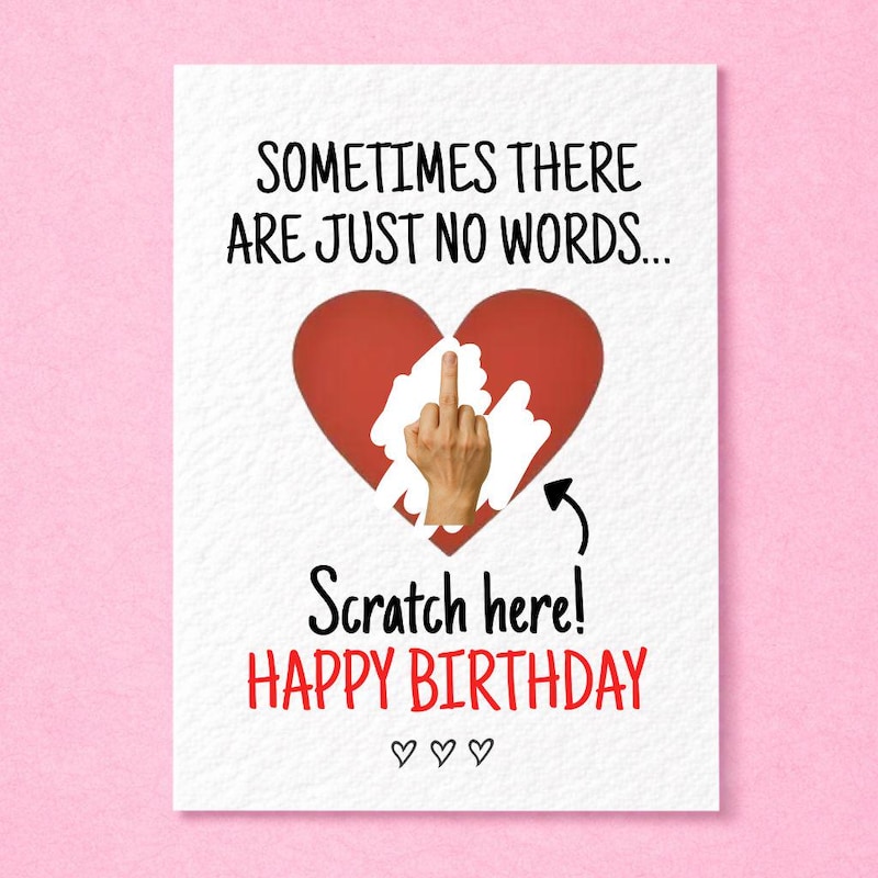 Rude Partner Birthday Cards - Etsy UK