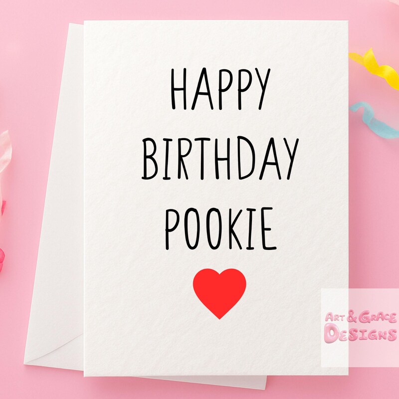 Birthday Pookie Card - Etsy