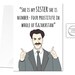 Borat Birthday Greeting Card for Sister Funny Greeting Card Sacha Noam ...