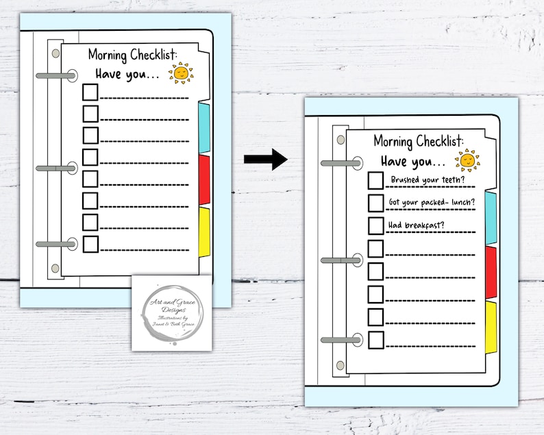Printable PDF Reward Chart School and Home Planner Instant - Etsy