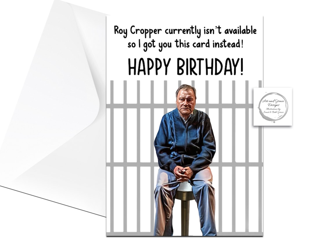 Roy Cropper in Jail Greeting Card Coronation Street Funny Soap Star ...