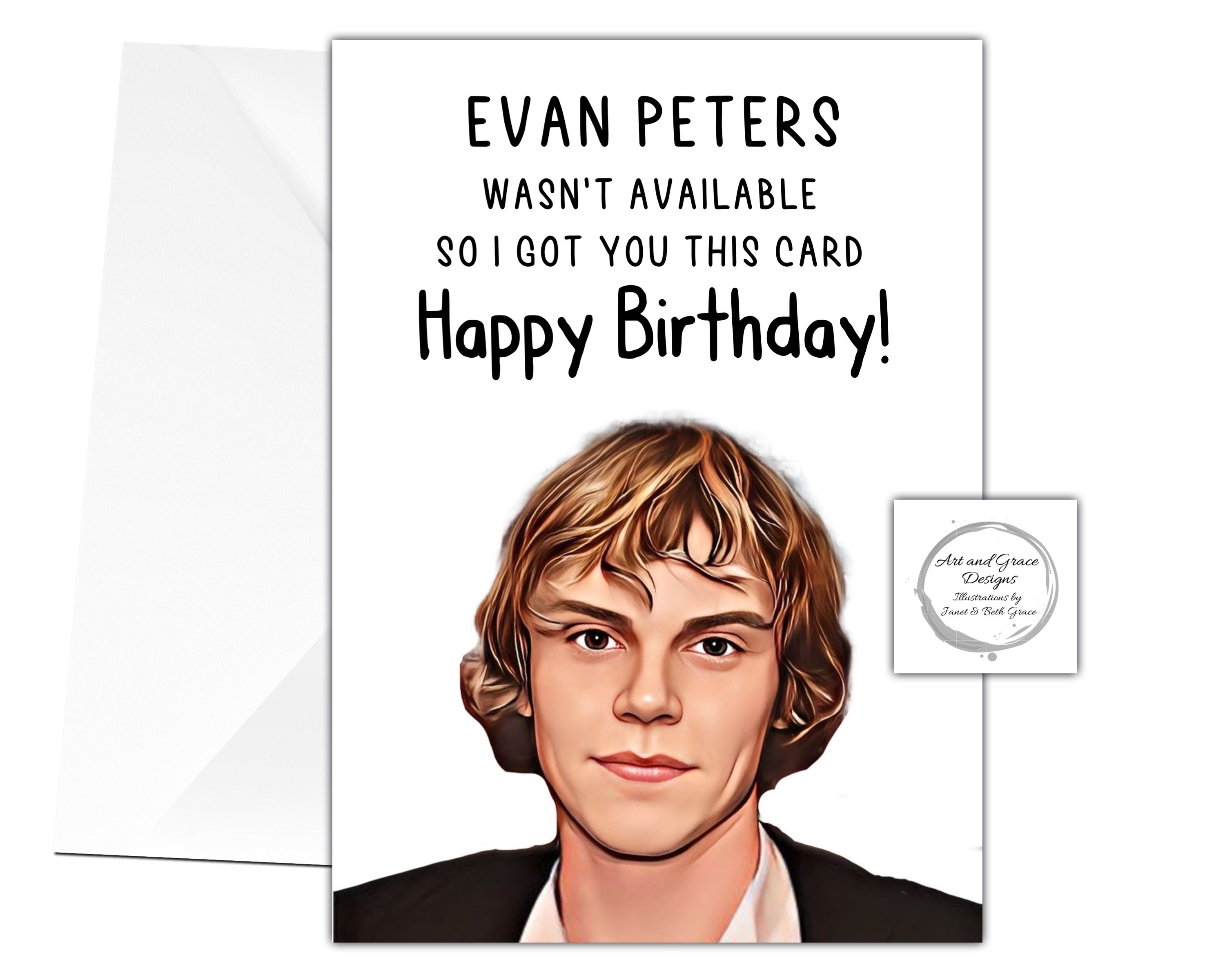 Evan Peters Happy