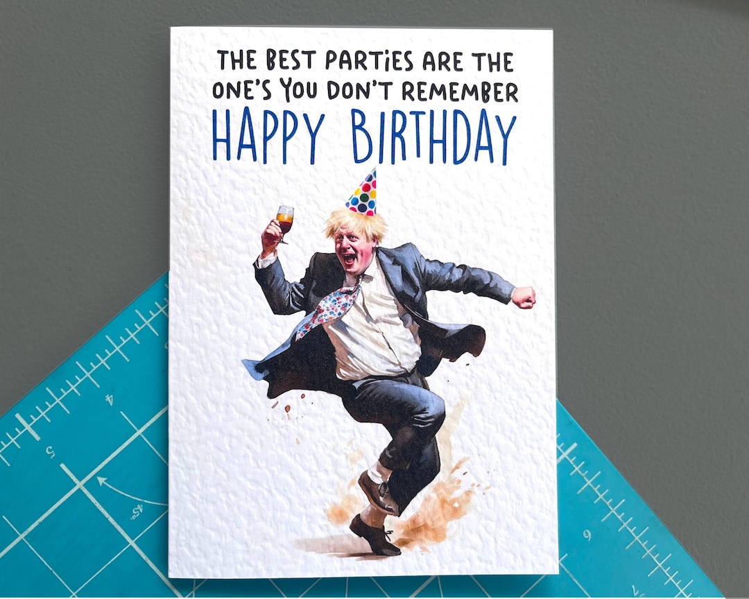 Funny Boris Johnson Birthday Card: Humorous Celebration Greeting - Etsy UK