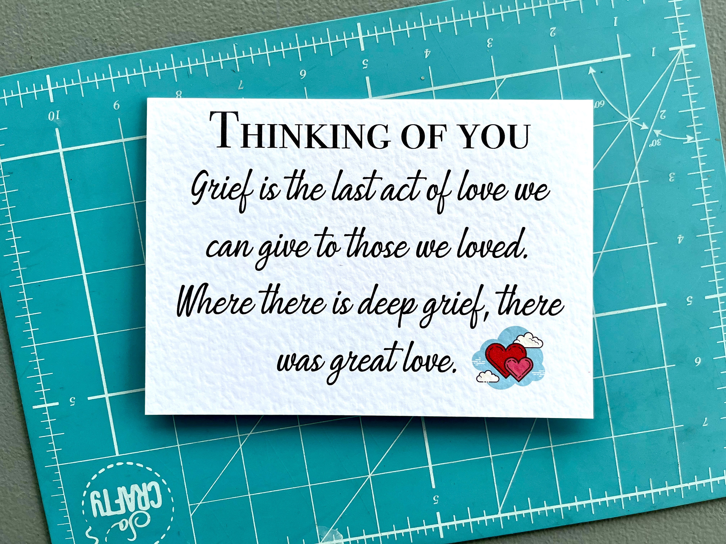 Bereavement Card Death Anniversary Grieving Birthday in Heaven Sympathy ...