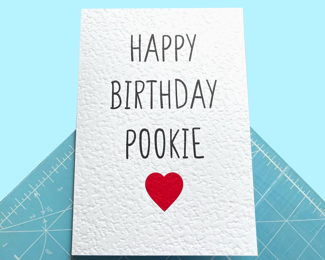 Pookie Card- Birthday Card for Partner - Boyfriend- Girlfriend - Etsy