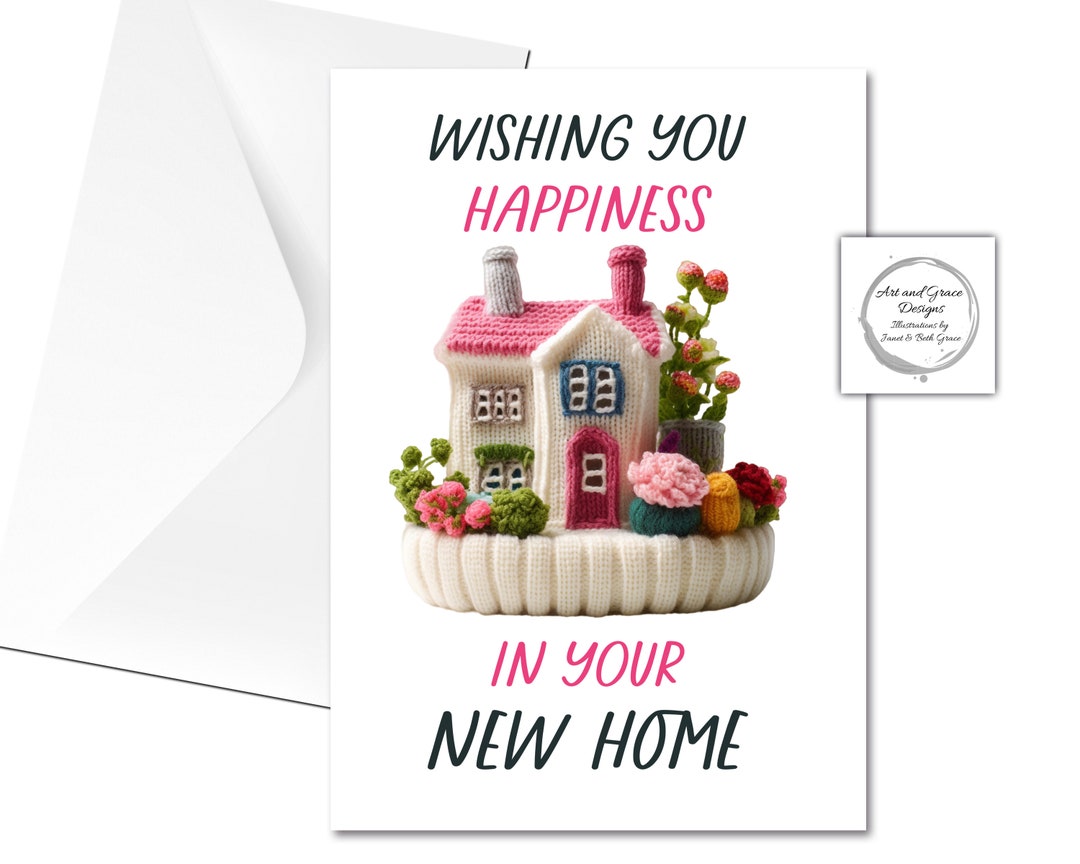 Congratulations on Your New Home Card - Moving Card - First Home- House ...
