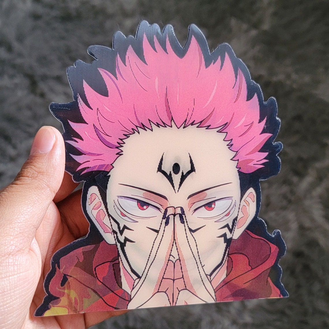 Sukuna Moving Decal JJK Decal Sukuna Car Decal | Etsy Israel