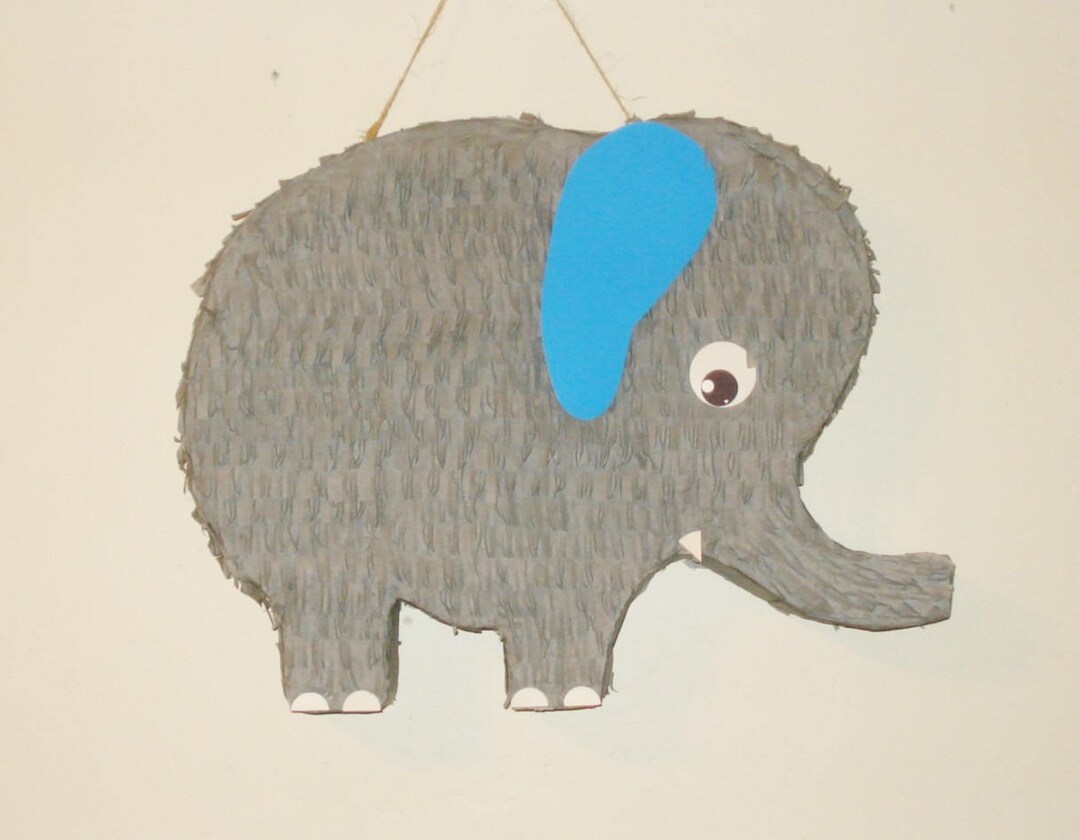 Elephant Pinata. Blue Ears. Large Pinata. - Etsy