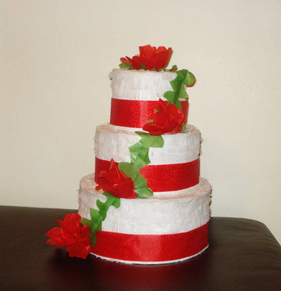 Red Wedding Cake Pinata. Birthday Cake Pinata. - Etsy