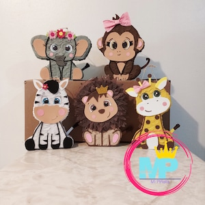 Jungle Animals Mini Pinatas. for Girl. Safari Theme Party. Safari ...