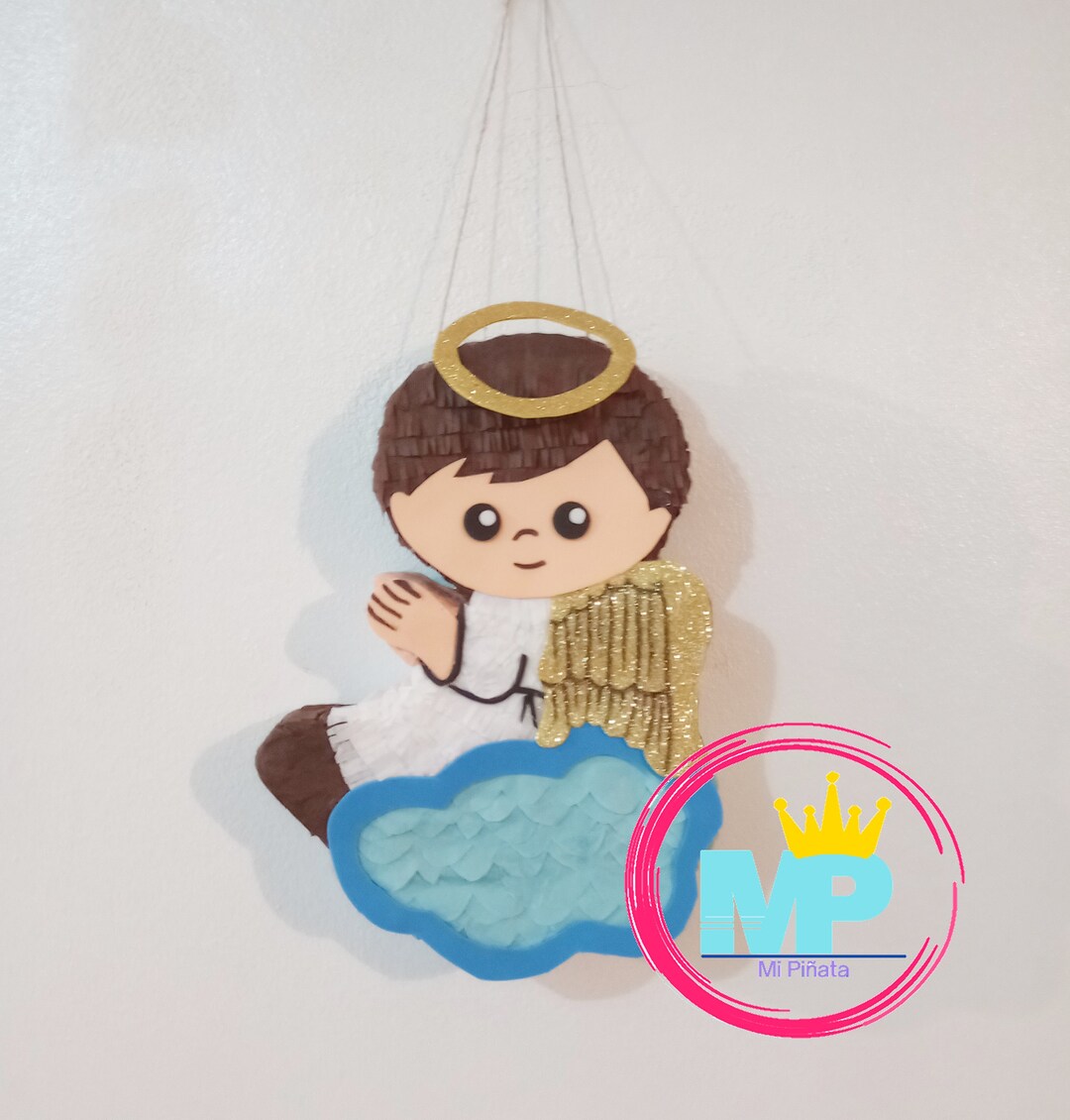 Christmas Angel Mini Piñata. First Communion Pinata. Baptism Piñata ...