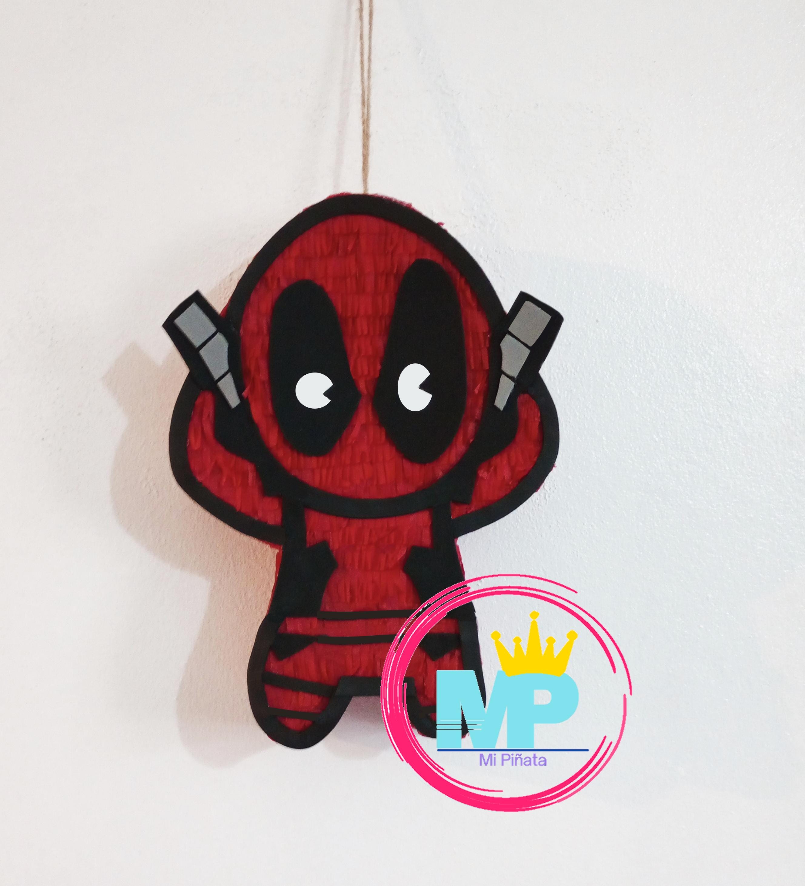 Handmade Deadpool Mini Piñata: Party Centerpiece, Favors (11" X 8" X 2 ...