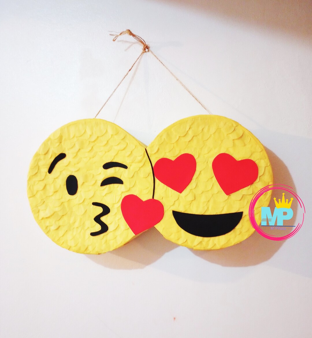 Emoticons Wedding Pinata. Anniversary Pinata. Valentine's Day Pinata ...