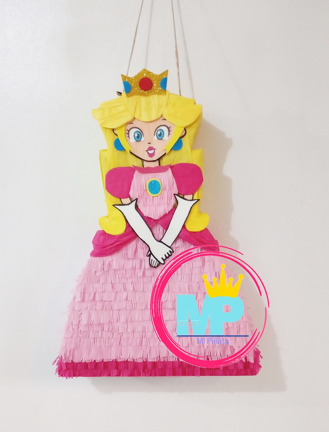 Princess Peach Piñata: Super Mario Bros. Party Decoration (24") - Etsy