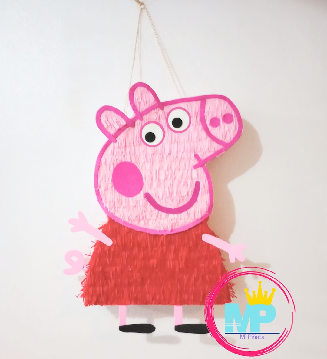 Peppa Pig Pinata - Etsy