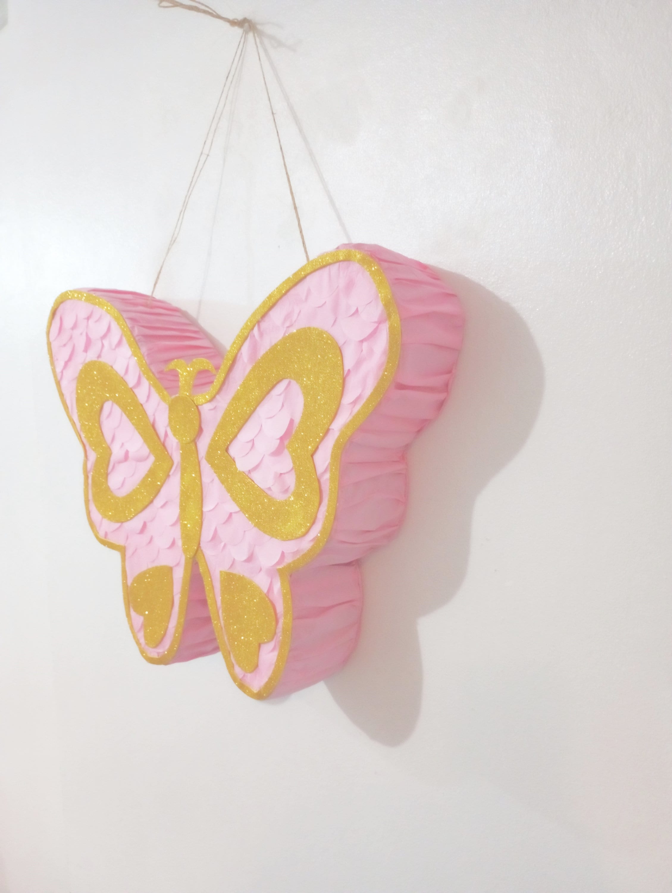 Butterfly Pinata, Pink & Gold Butterfly Theme Birthday Party. Piñata ...