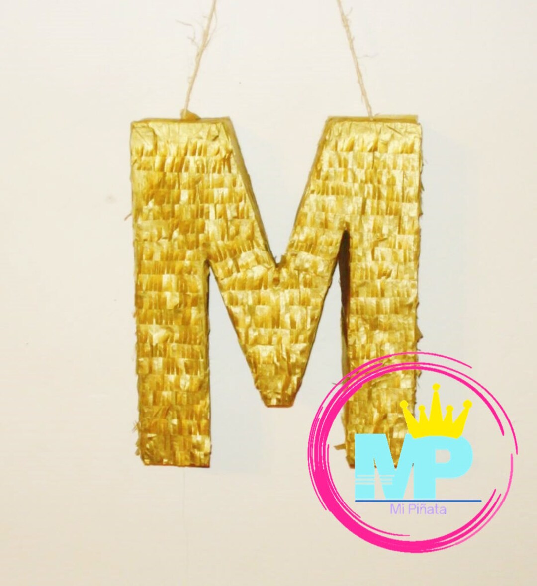 Gold Letters Mini Piñatas. - Etsy