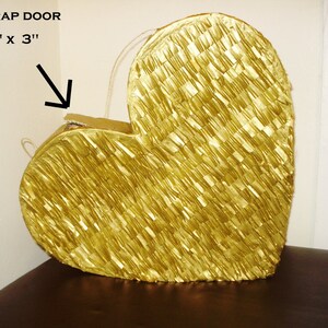 Gold Heart Pinata. Wedding Pinata. Anniversary Pinata. Valentine's Day ...
