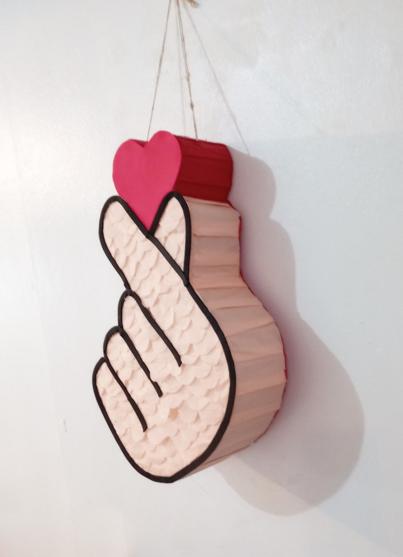 Korean Heart Hand Symbol Pinata K Pop Fans Pinata Valentines Day Pinata Wedding Pinata Etsy