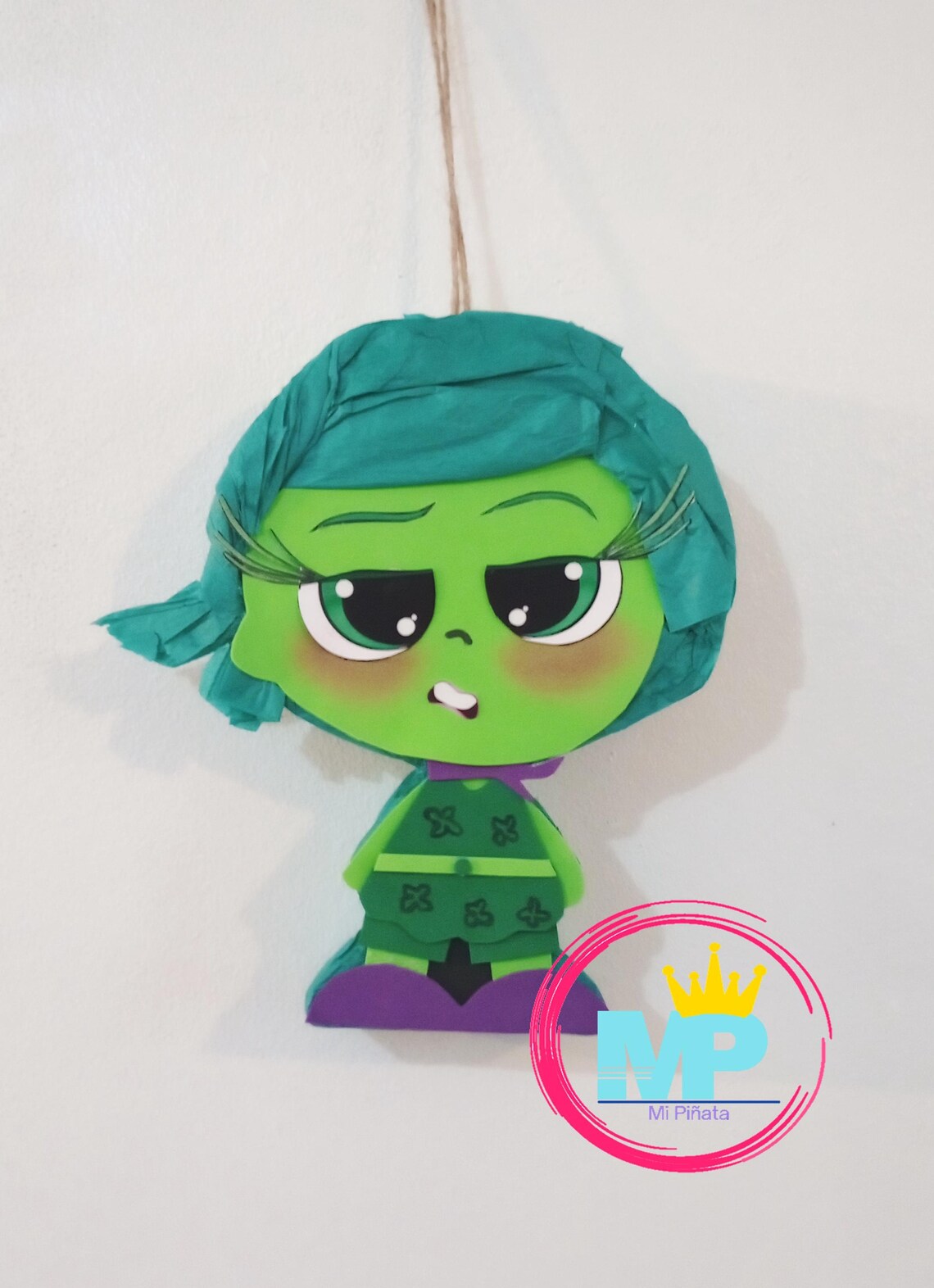 Disgust Mini Piñata. Inside Out Party Centerpiece. Inside Out Party ...
